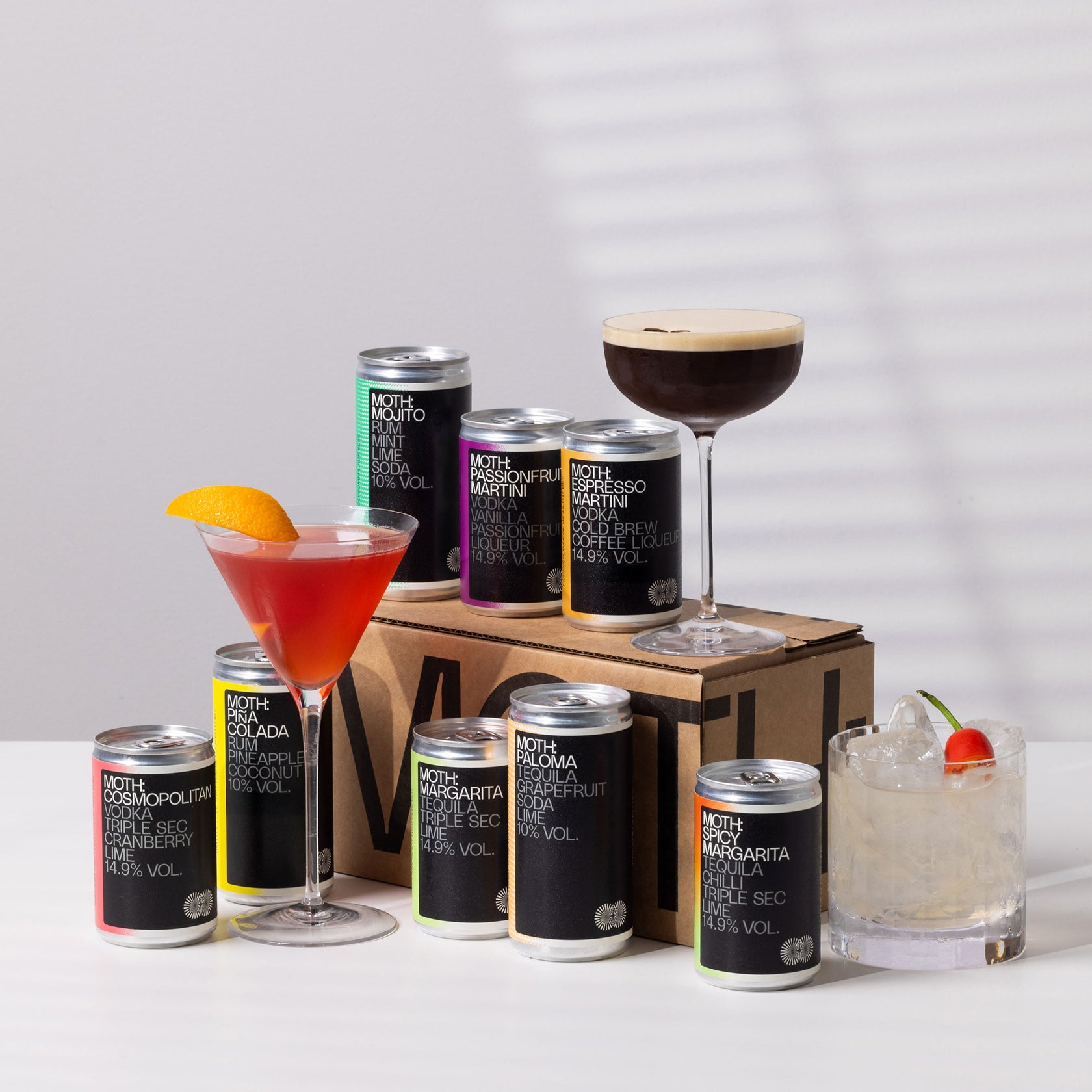 Cocktail Taster Pack | The UK’s no.1 premium RTD cocktails | MOTH: