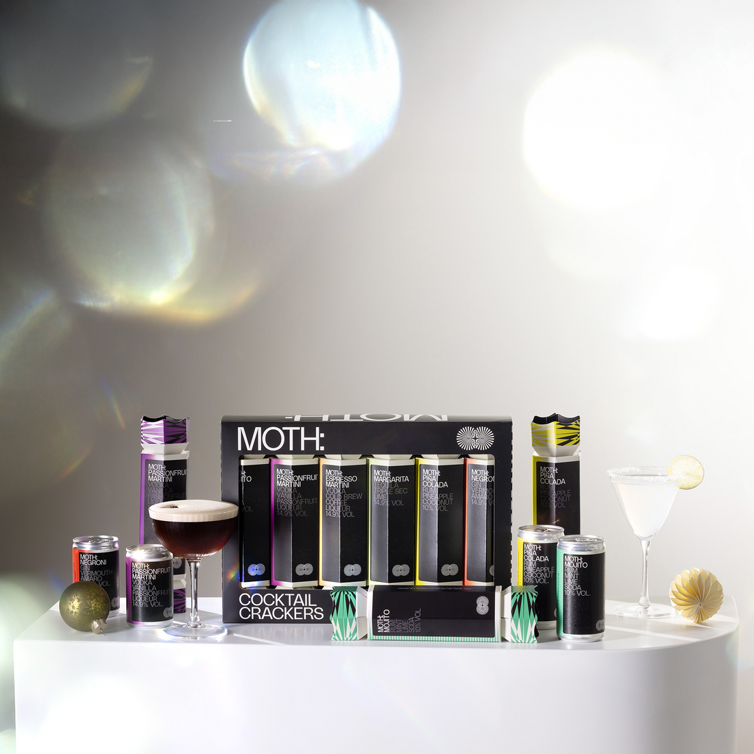 Christmas Cocktail Crackers | Cocktail Can Crackers | MOTH Drinks