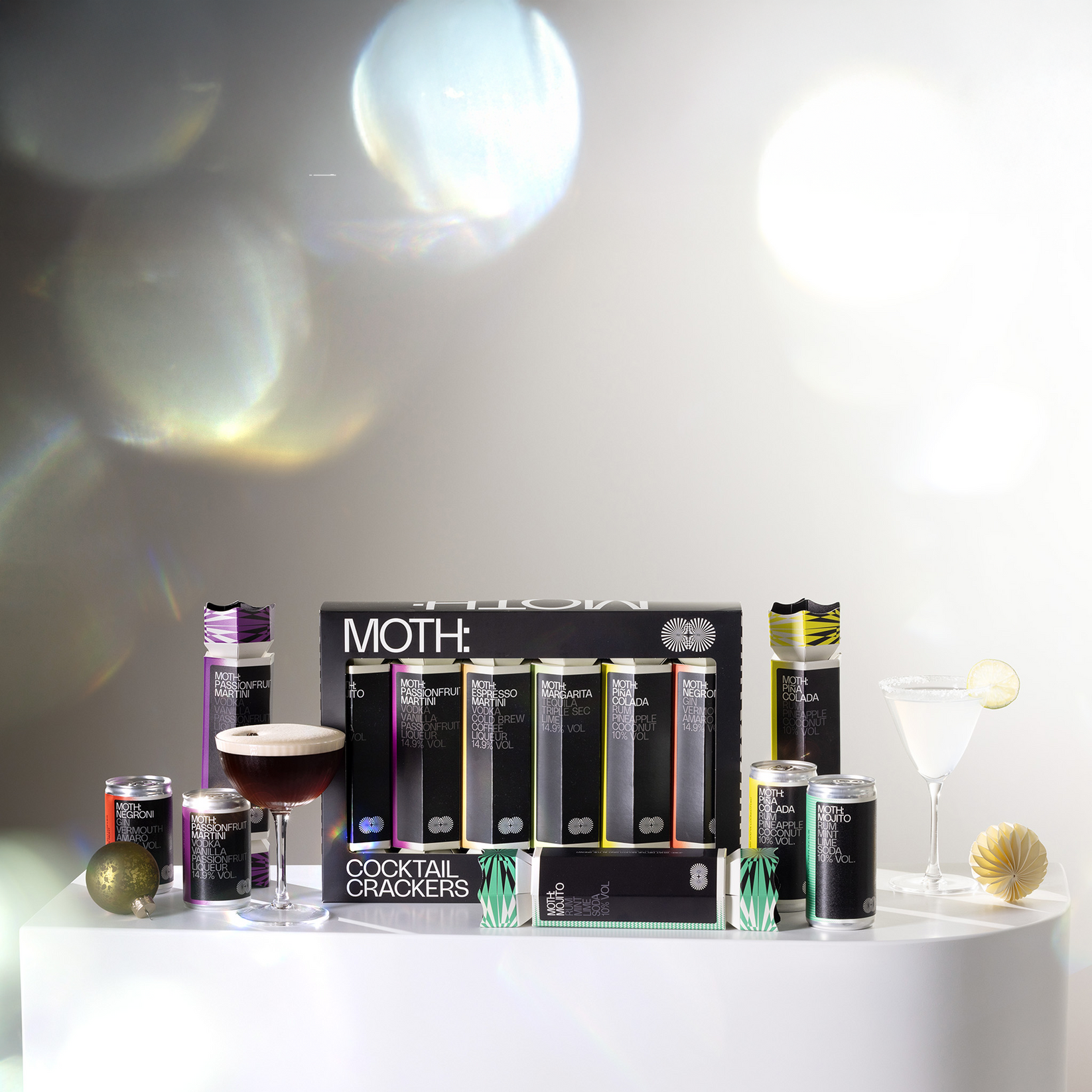 Christmas Cocktail Crackers | Cocktail Can Crackers | MOTH Drinks